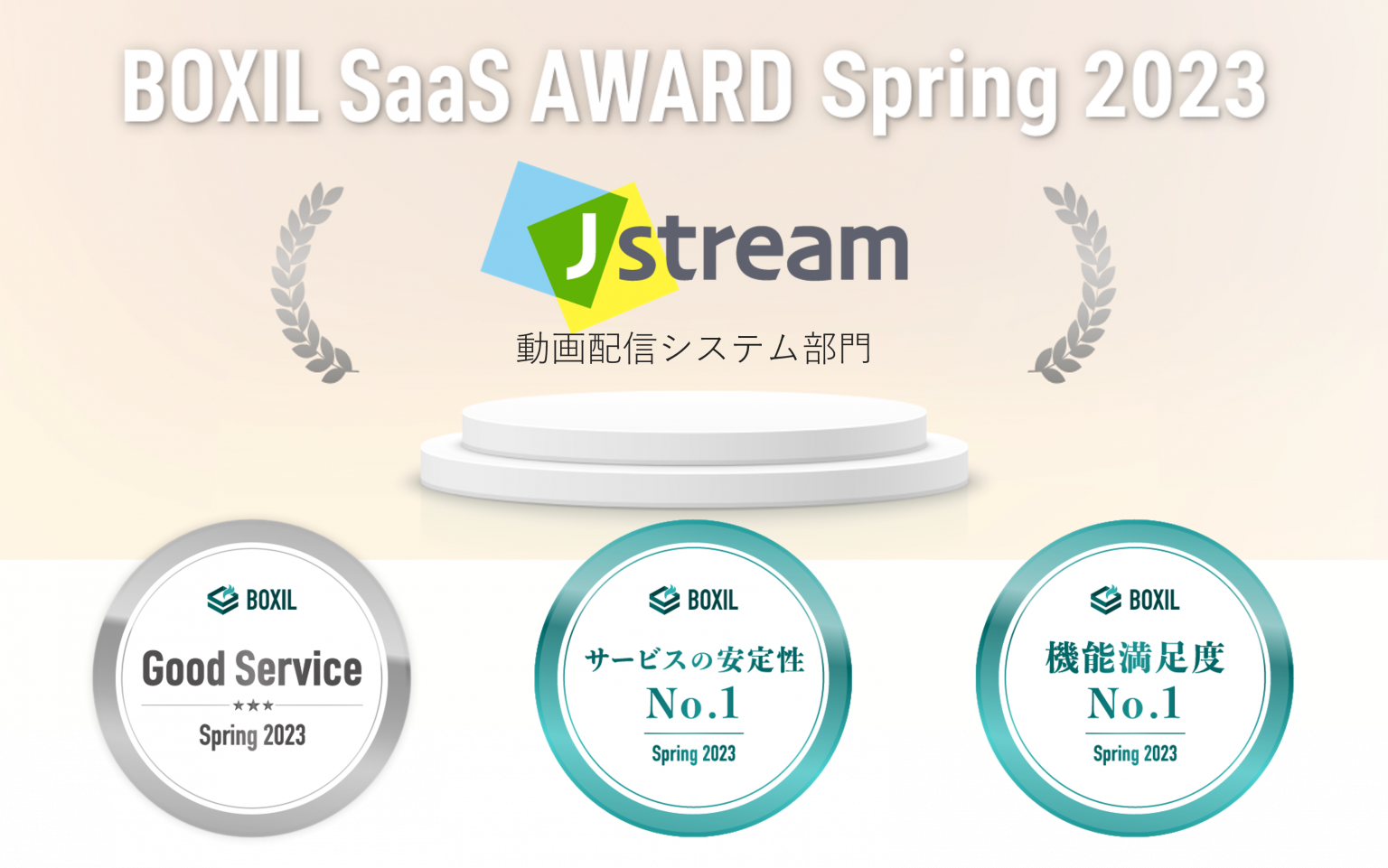 J-Stream Equipmedia、「BOXIL SaaS AWARD Spring 2023」 動画配信システム部門で「Good Service」ほか2つのNo.1に選出 - Jストリーム