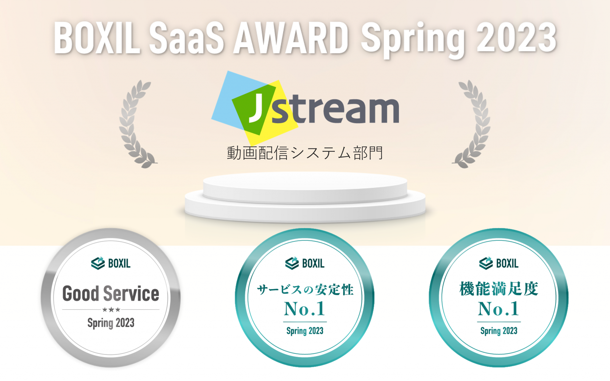 J-Stream Equipmedia、「BOXIL SaaS AWARD Spring 2023」 動画配信システム部門で「Good Service」ほか2つのNo.1に選出 - Jストリーム